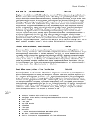 Virginia L. Gibson Resume 10.1.16