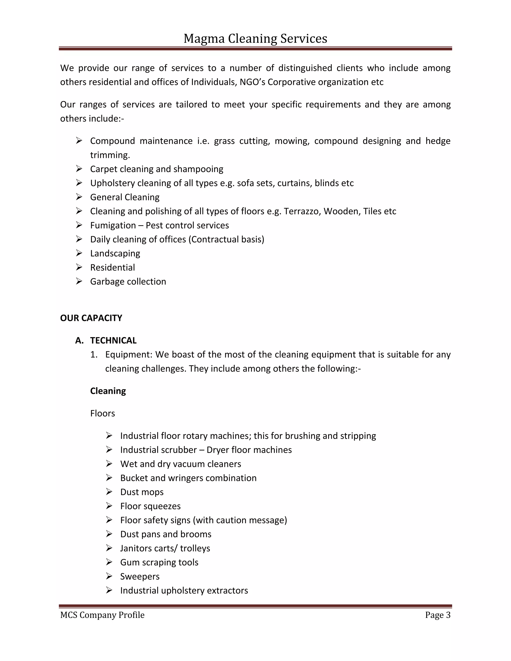 COMPANY PROFILE - Magma. | PDF