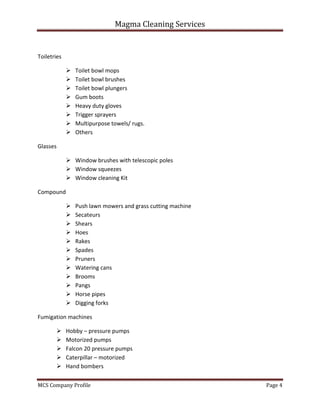 COMPANY PROFILE - Magma. | PDF