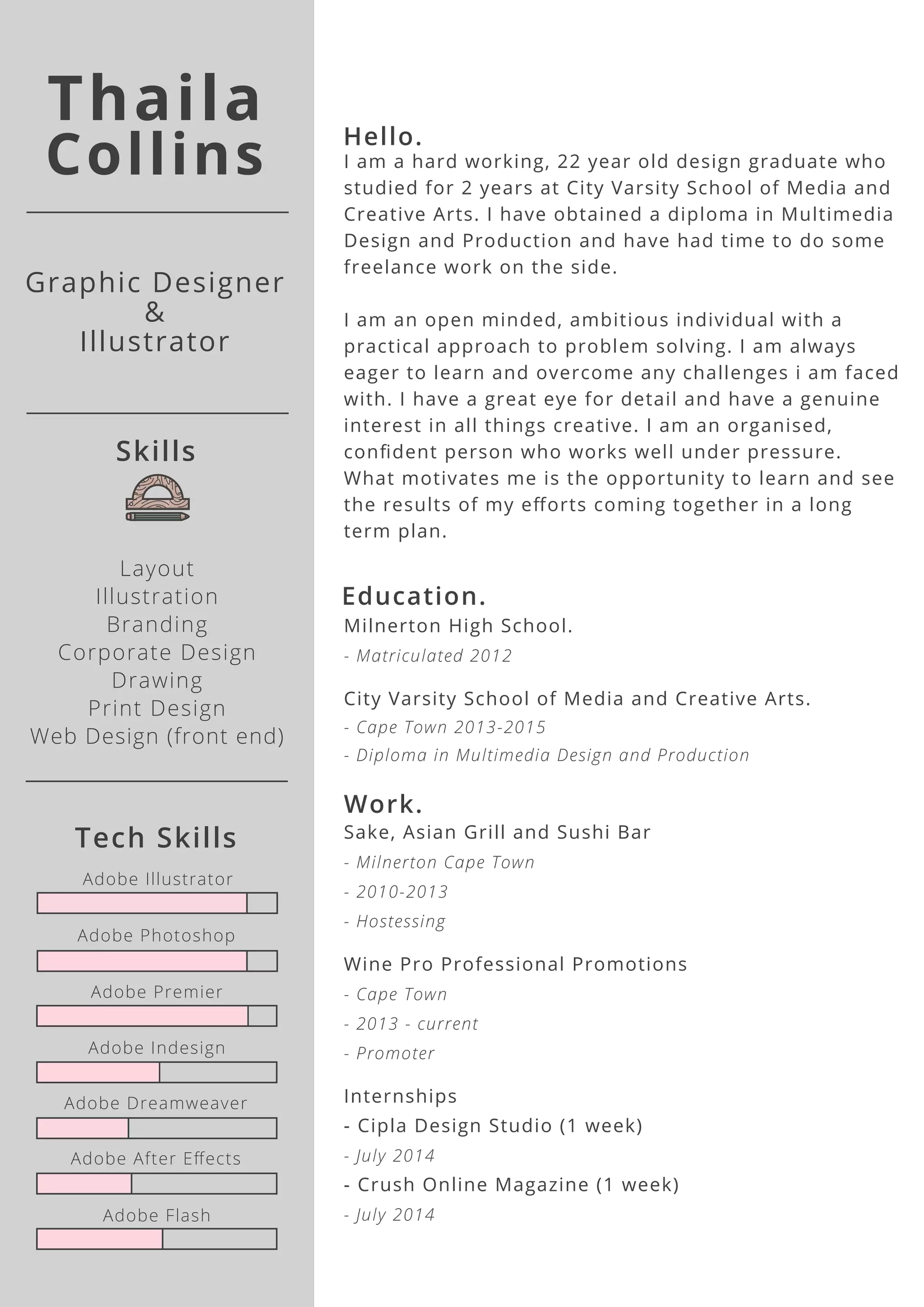 Thaila Collins CV | PDF