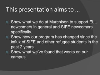 public SIFE Education presentation | PDF