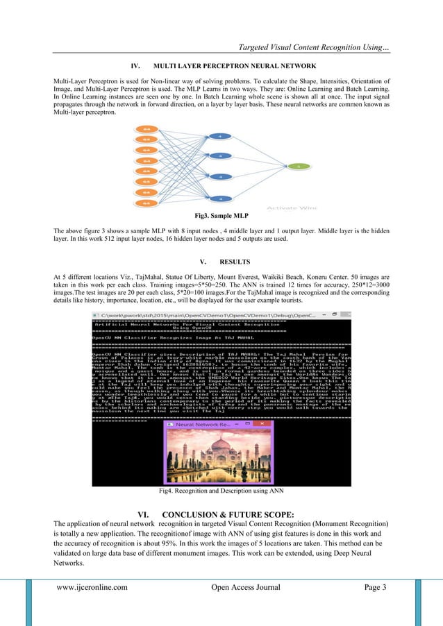 Targeted Visual Content Recognition Using Multi-Layer Perceptron Neural Network | PDF