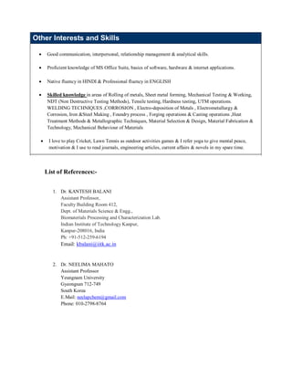 CV-PRASHANT KUMAR | PDF
