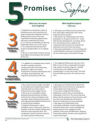 The 5 Promises at Siegfried | PDF | Career Planning | Careers