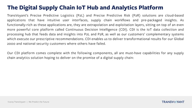 TransVoyant Continuous Decision Intelligence™ (CDI™) | PPT
