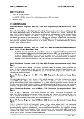 Mechanical Engineer - Plumbing and Fire Fighting | PDF