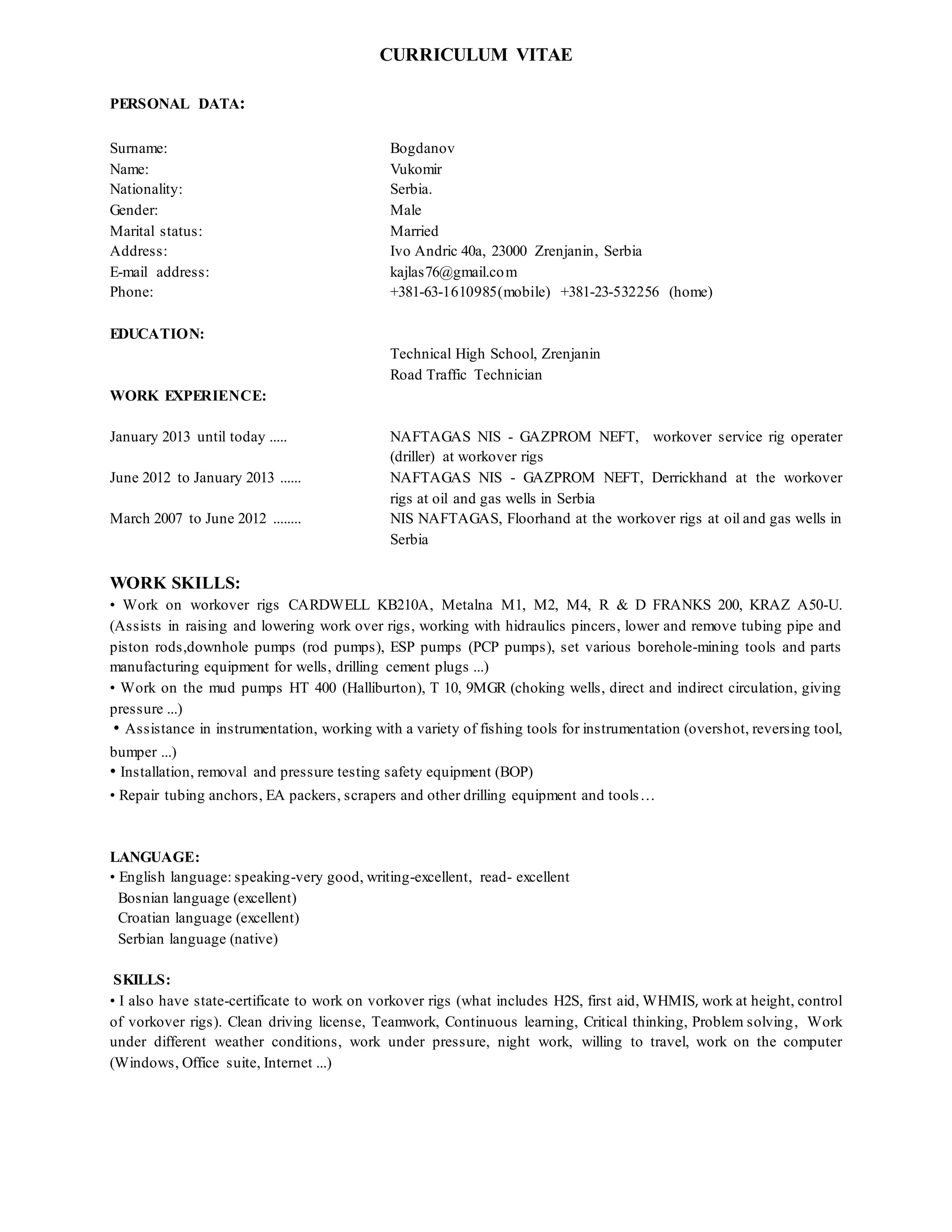 vuka cv eng. | DOCX