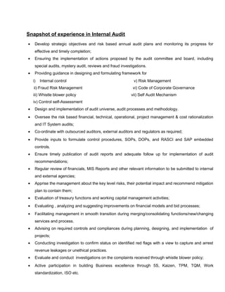 RESUME - ROHIT SOOD | DOC | Business Accounting & Finance | Business