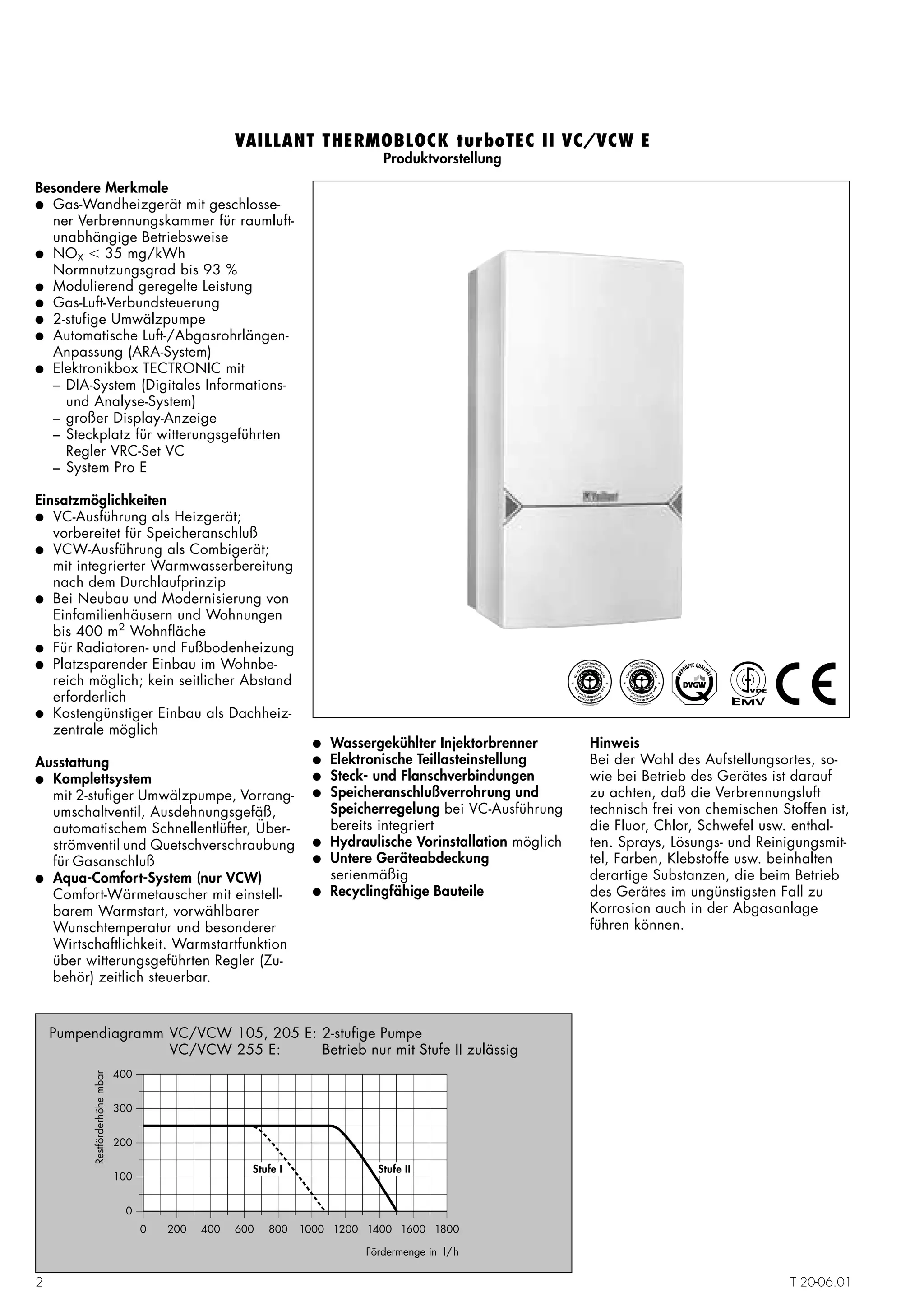 Vaillant Thermoblock Klassik Turbo Vc 195 E-C Handbücher – BMKH