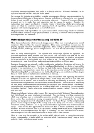 Survivability Balance | DOC | Arms & Ammunition | Sensitive Topics