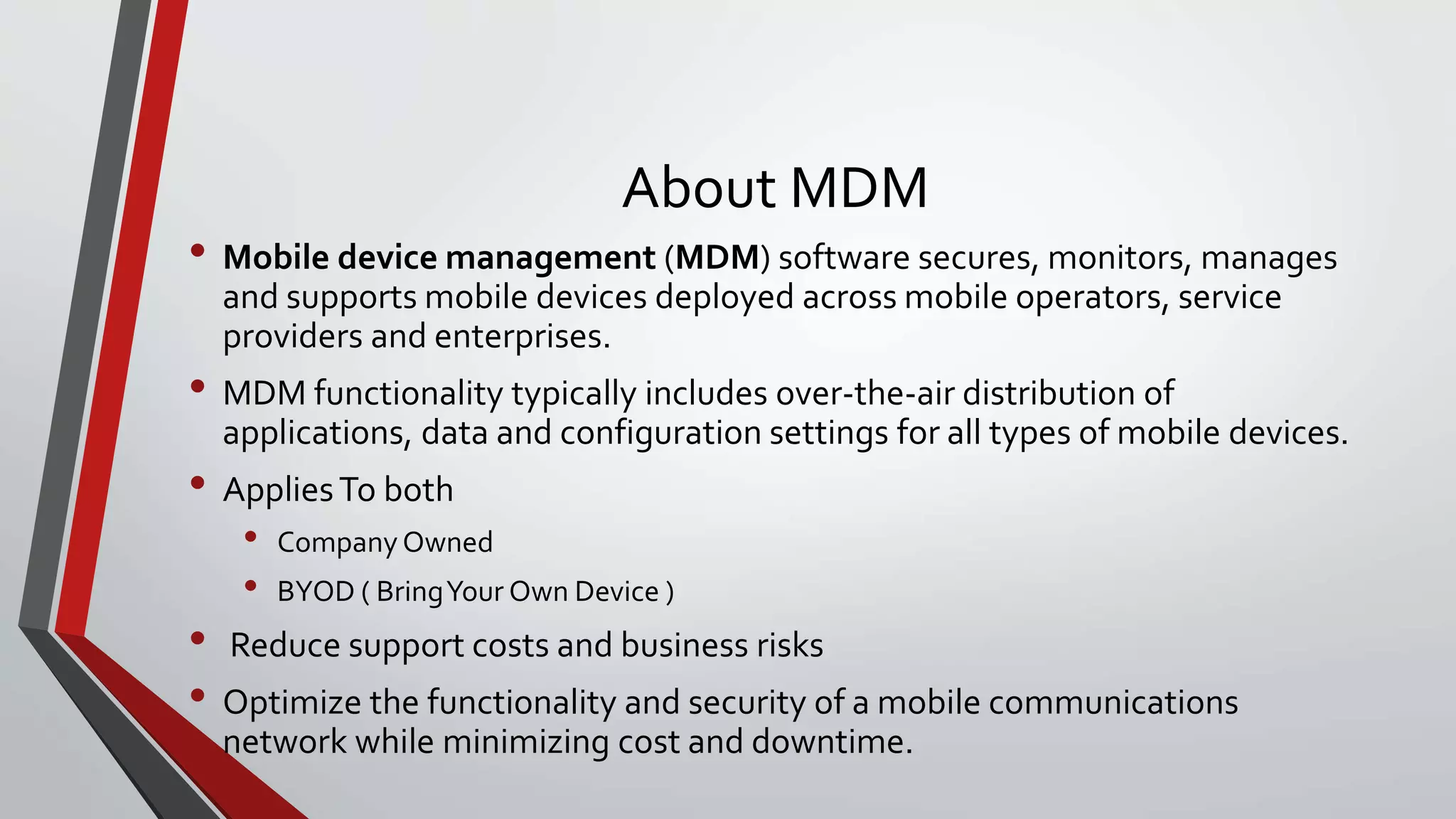 MDM - airwatch | PPTX