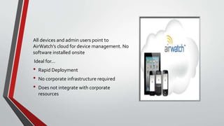 MDM - airwatch | PPTX