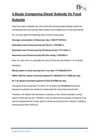 Subsidies in India | PDF