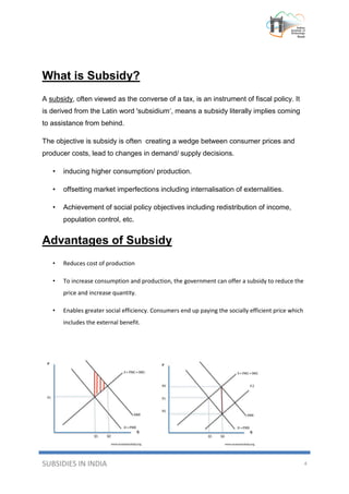 Subsidies in India | PDF | Gasoline Prices | Economy
