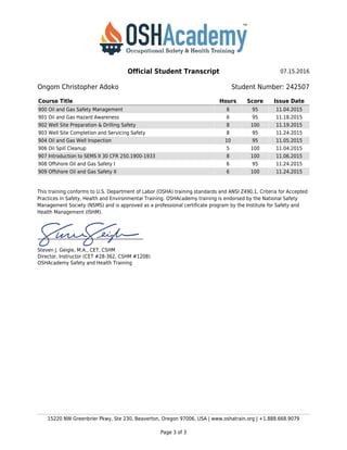 OSHAcademy-Transcript | PDF