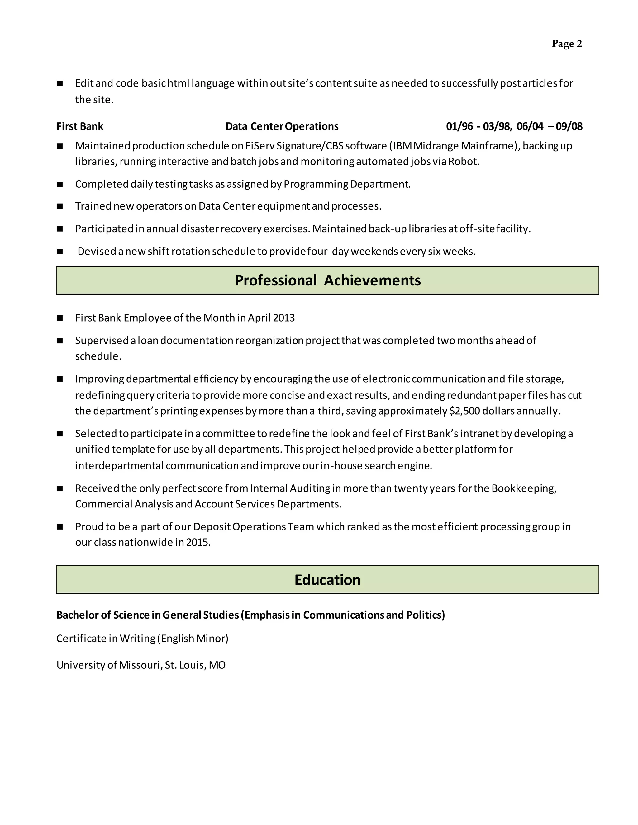 Jeffrey Ritter Resume | PDF