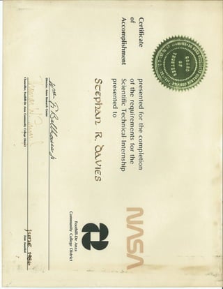 NASA Internship | PDF