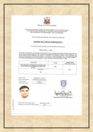 EDWIN B enriquez cv | PDF