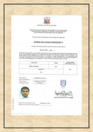 EDWIN B enriquez cv | PDF