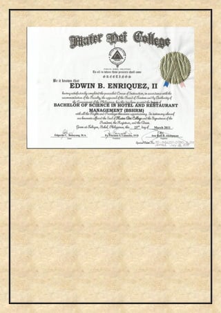 EDWIN B enriquez cv | PDF