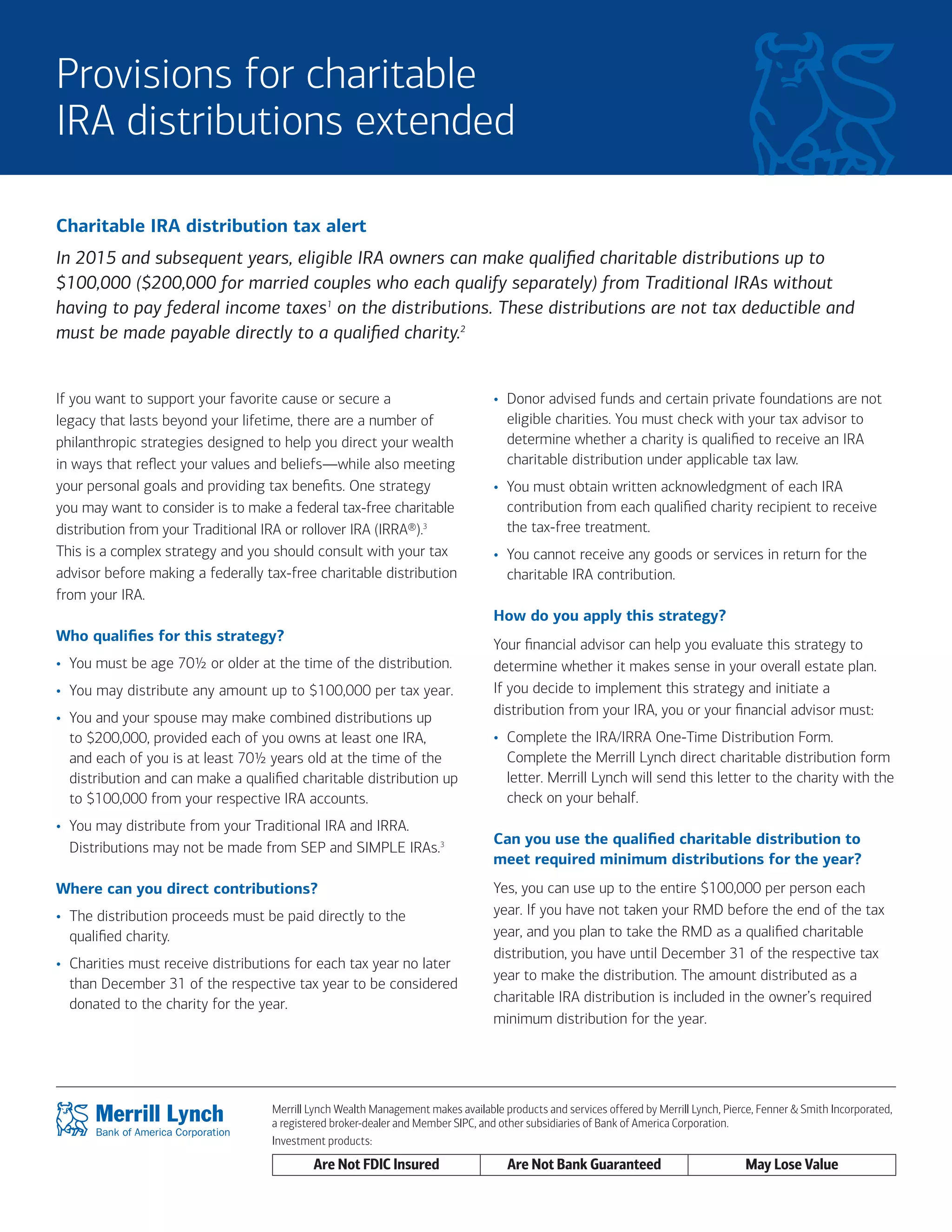 IRA RMD to Charity | PDF