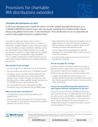 IRA RMD to Charity | PDF