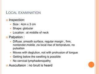 Anaesthetic management of goitre | PPTX