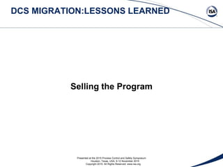 DCS Migration Lessons Learned | PDF