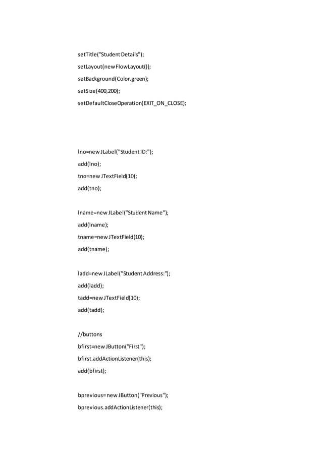 Scrollable Demo App | DOCX