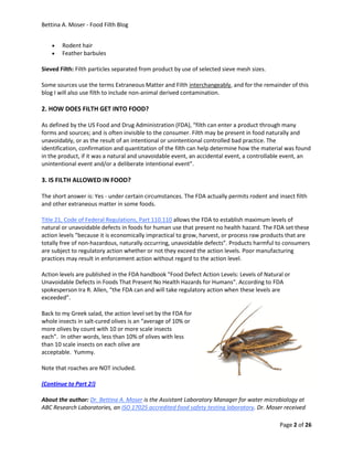 Bettina_Moser_Food_Filth_Blog | PDF