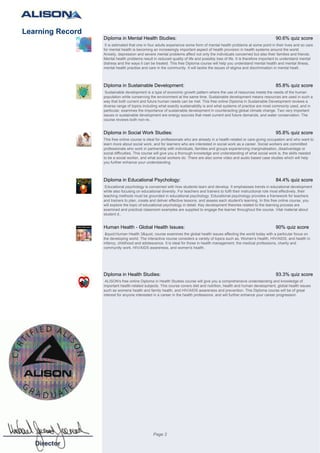 ALISON learning record | PDF