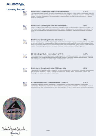 ALISON learning record | PDF
