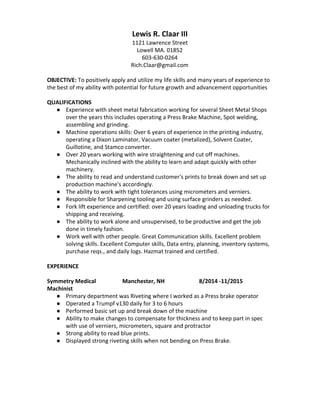 LRC resume | PDF