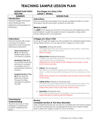 TEACHING SAMPLE-1 | PDF