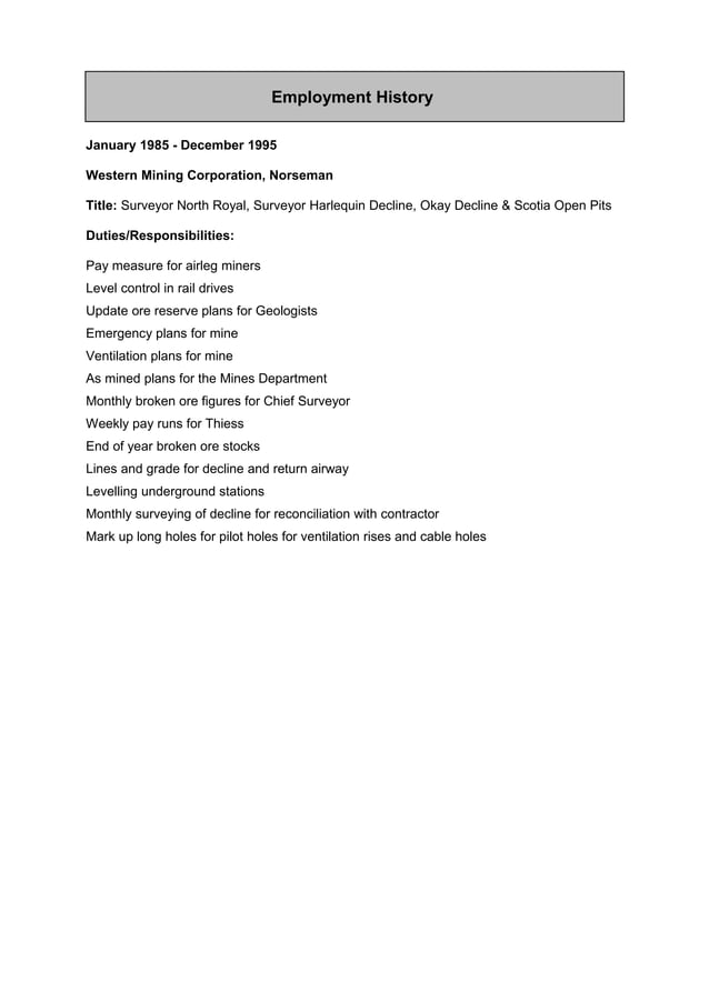 Sean Blanchette Resume - Summary | DOC | Civil Engineering Industry ...