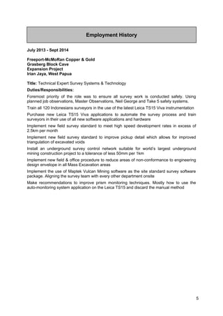 Sean Blanchette Resume - Summary | DOC