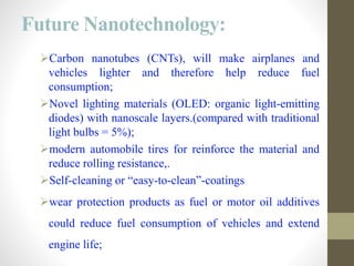 NanoTechnogy in India and World | PPTX