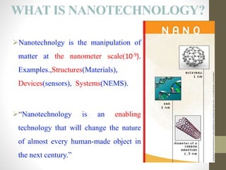 NanoTechnogy in India and World | PPTX