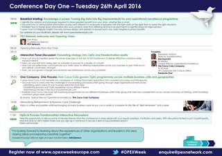 OPEX Week Europe 140316 | PPT