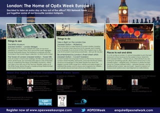 OPEX Week Europe 140316 | PPT