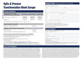 OPEX Week Europe 140316 | PPT