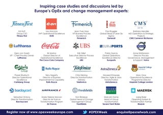 OPEX Week Europe 140316 | PPT