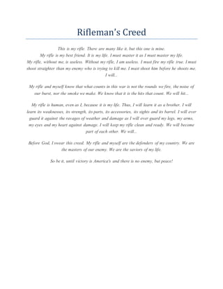 Rifleman | PDF