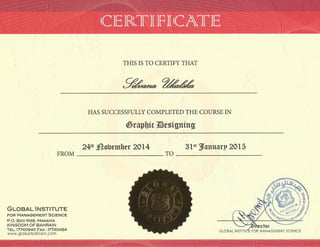 Graphic design certificate | PDF