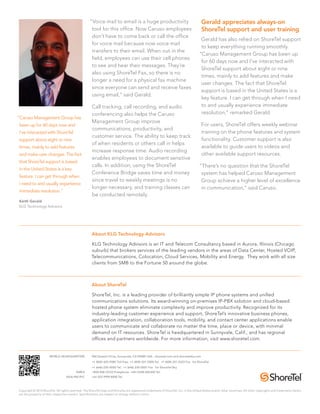 KLG - ShoreTel Caruso Mgmt Case Study | PDF | Email | Internet