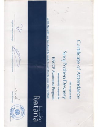 sinoj all certificate | PDF