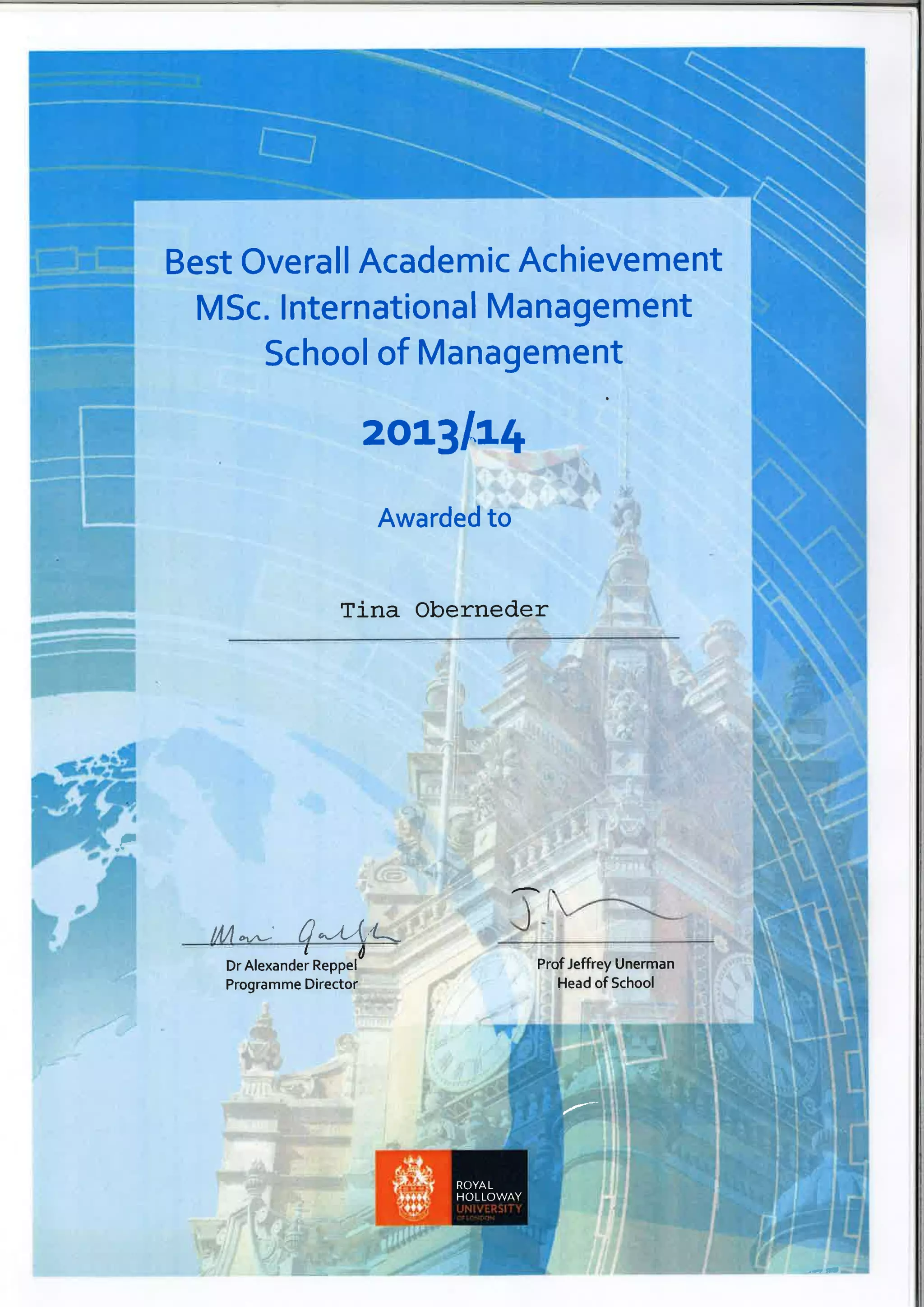 Best Overall Student MSc | PDF