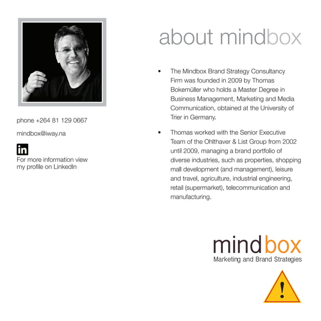 Mindbox profile booklet | PDF