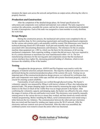 Lunabotics Senior Design Final Paper | PDF
