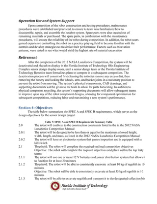 Lunabotics Senior Design Final Paper | PDF